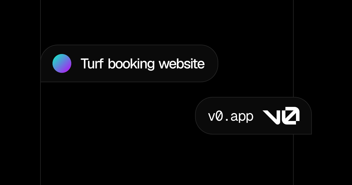 Turf booking website - v0 by Vercel