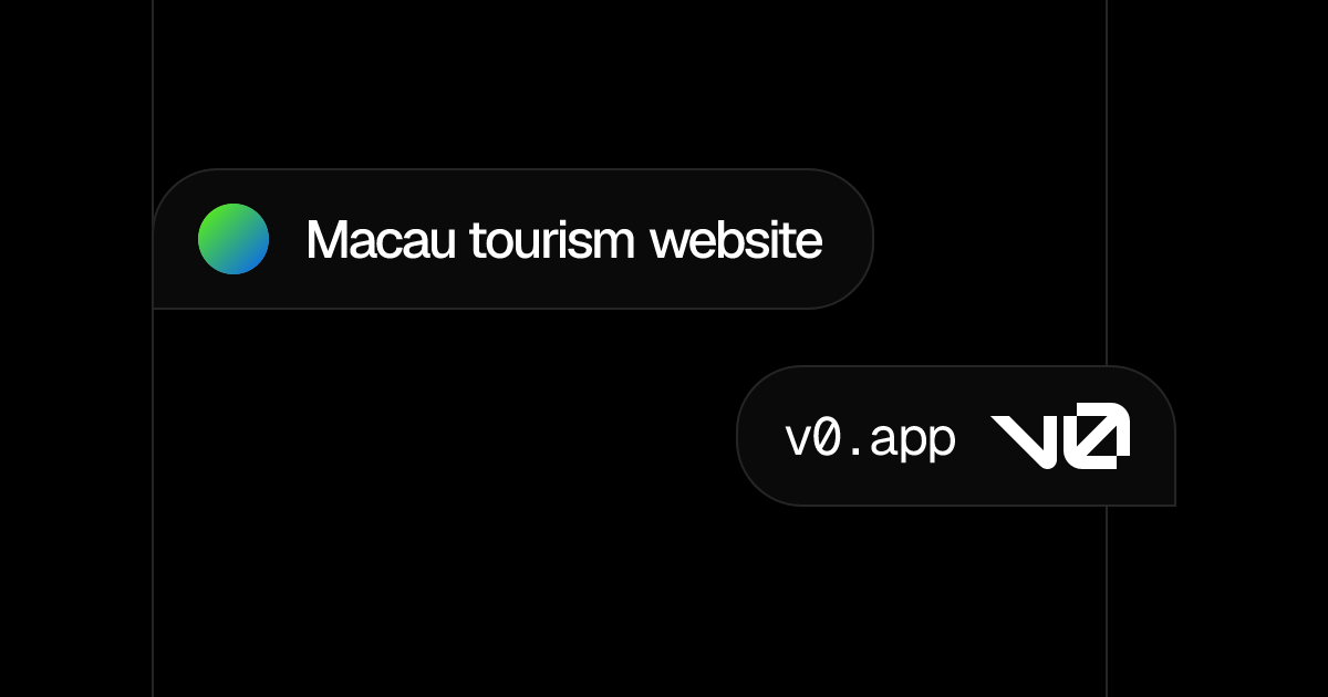 Macau tourism website - v0 by Vercel