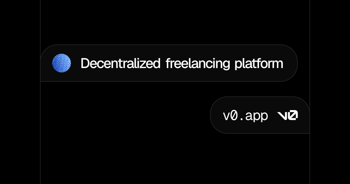 Decentralized freelancing platform - v0 by Vercel