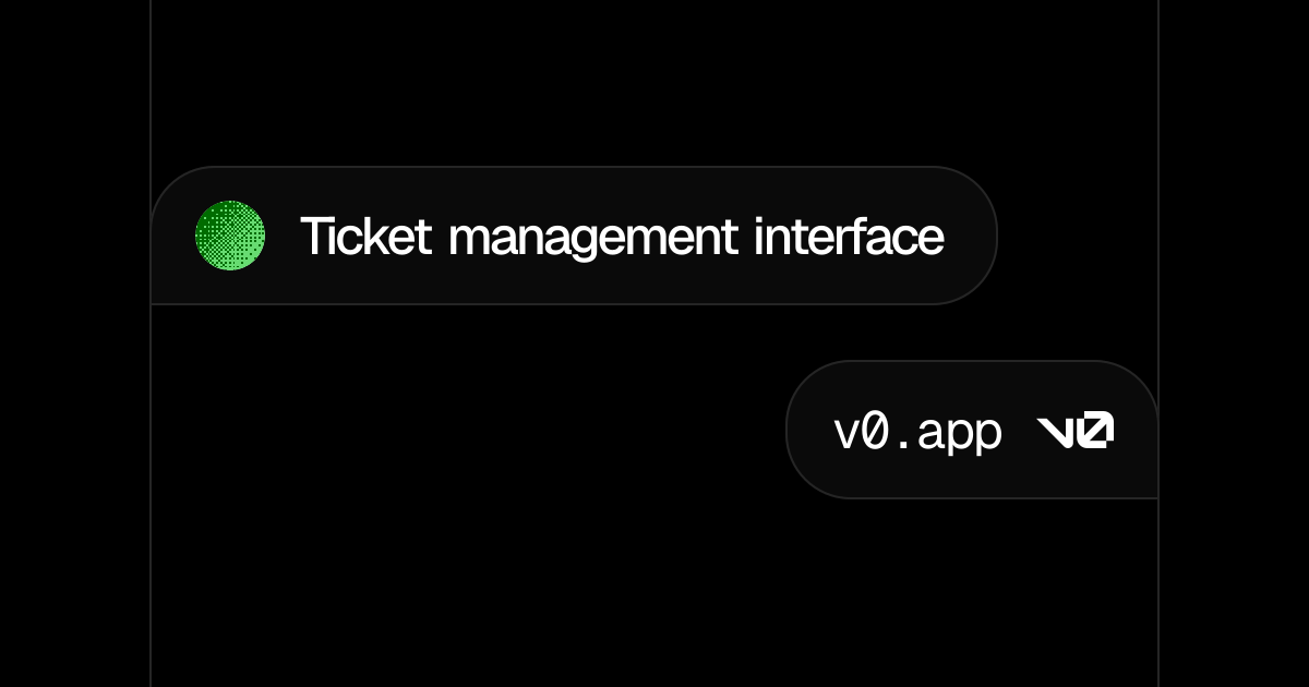 Ticket management interface - v0 by Vercel