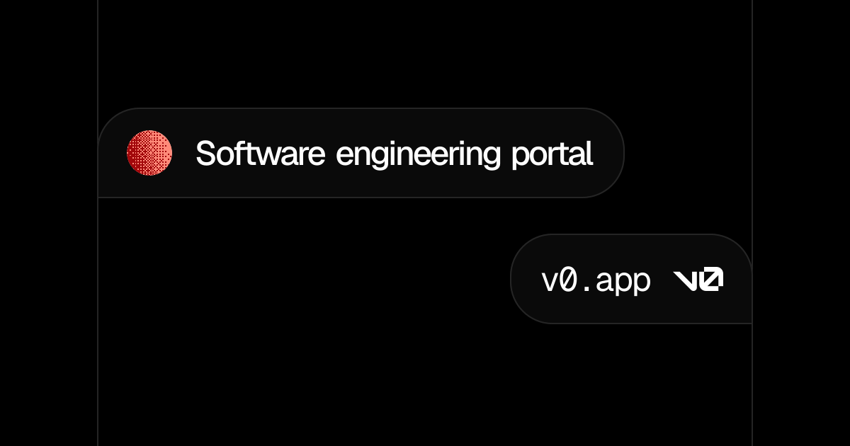 Software engineering portal - v0 by Vercel