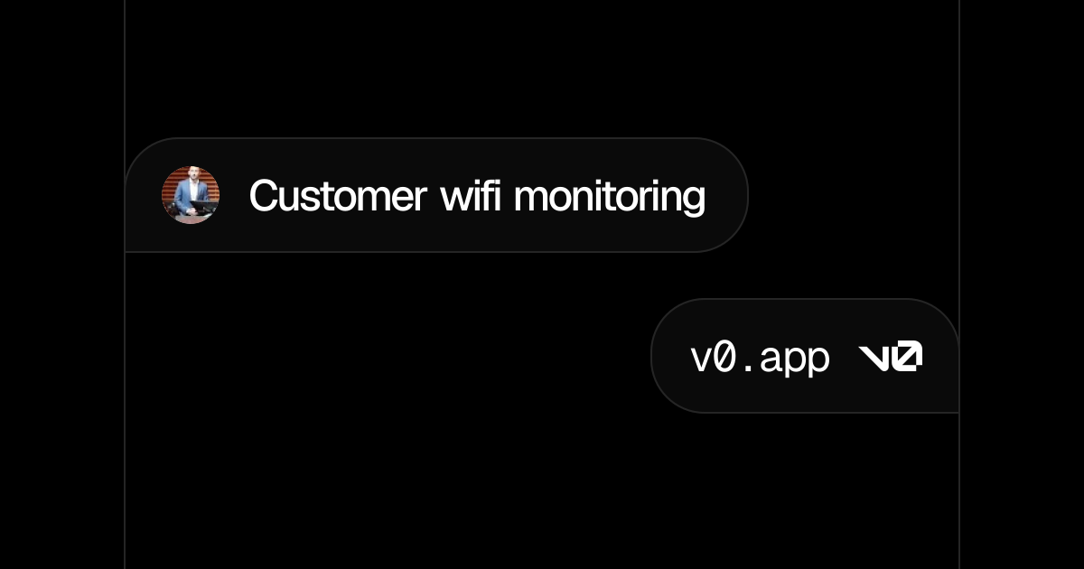 Customer wifi monitoring - v0 by Vercel
