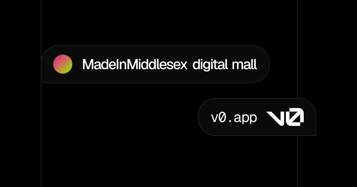 MadeInMiddlesex digital mall - v0 by Vercel