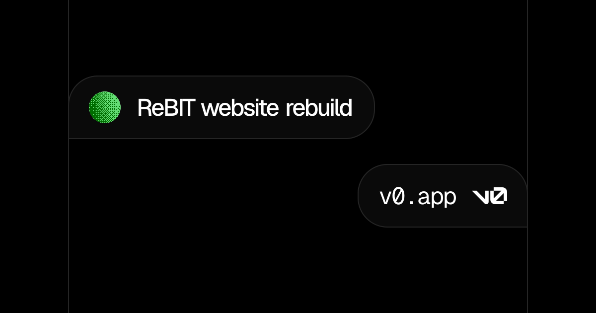 ReBIT website rebuild - v0 by Vercel