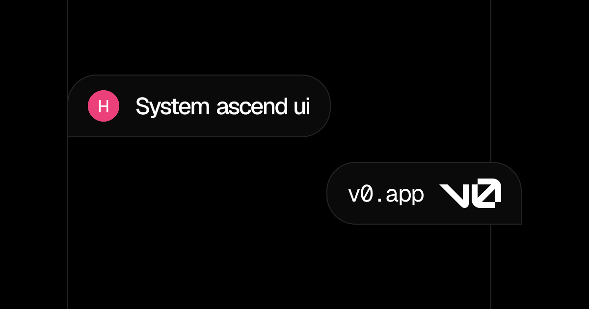 System ascend ui - v0 by Vercel