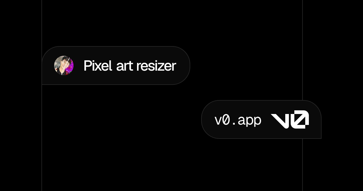 Pixel art resizer - v0 by Vercel