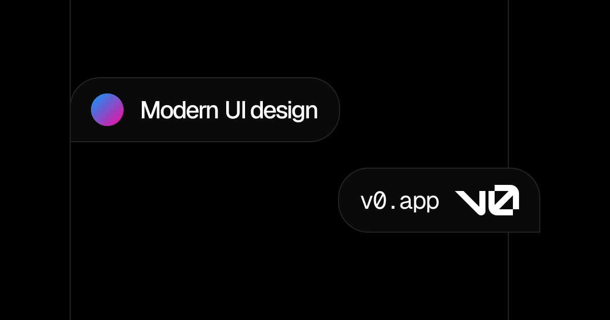 Modern UI design - v0 by Vercel