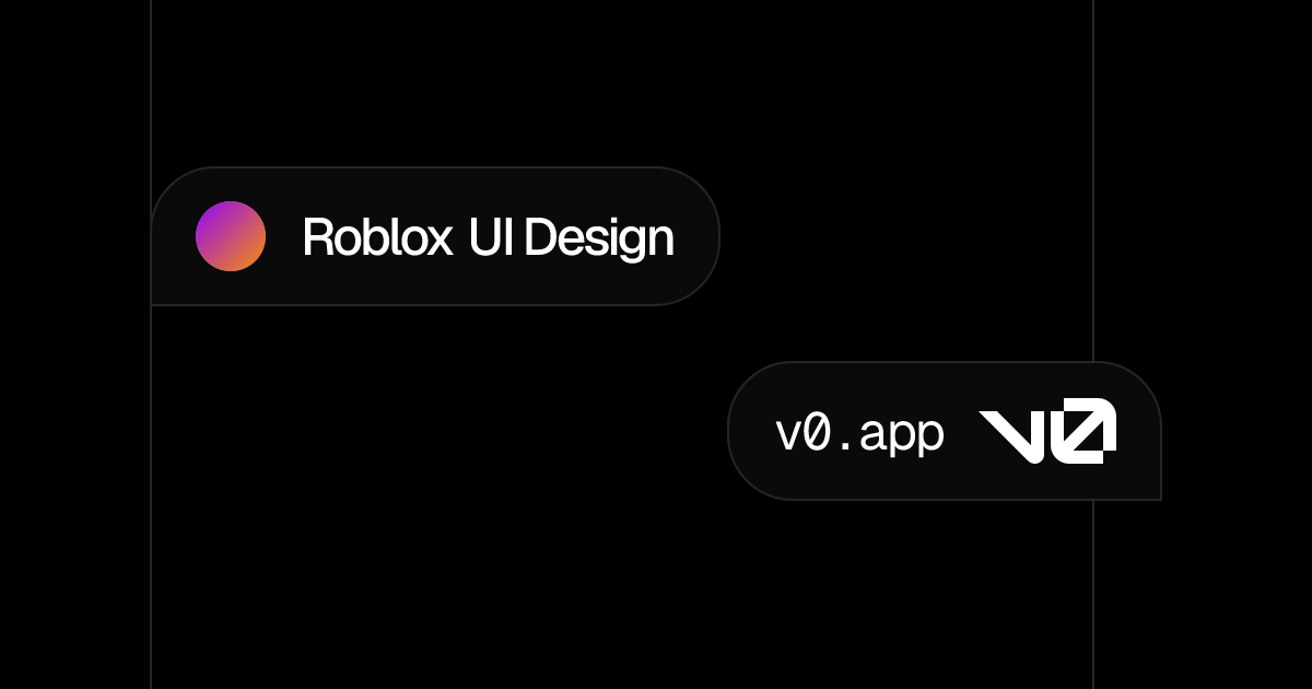 Roblox UI Design - v0 by Vercel