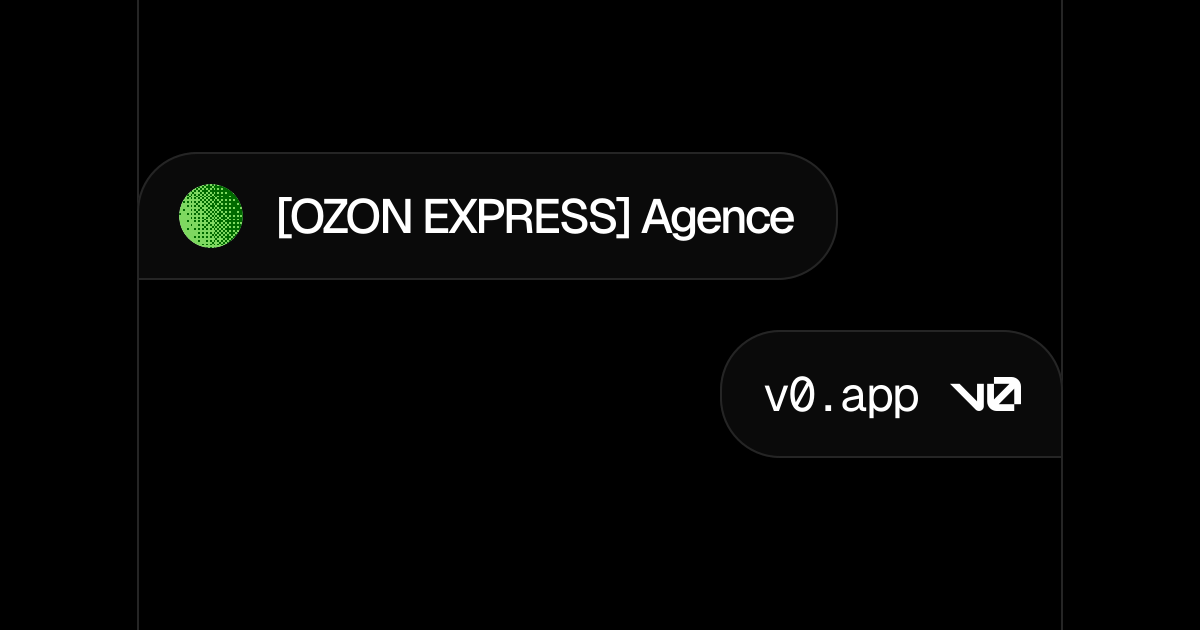 [OZON EXPRESS] Agence - v0 by Vercel