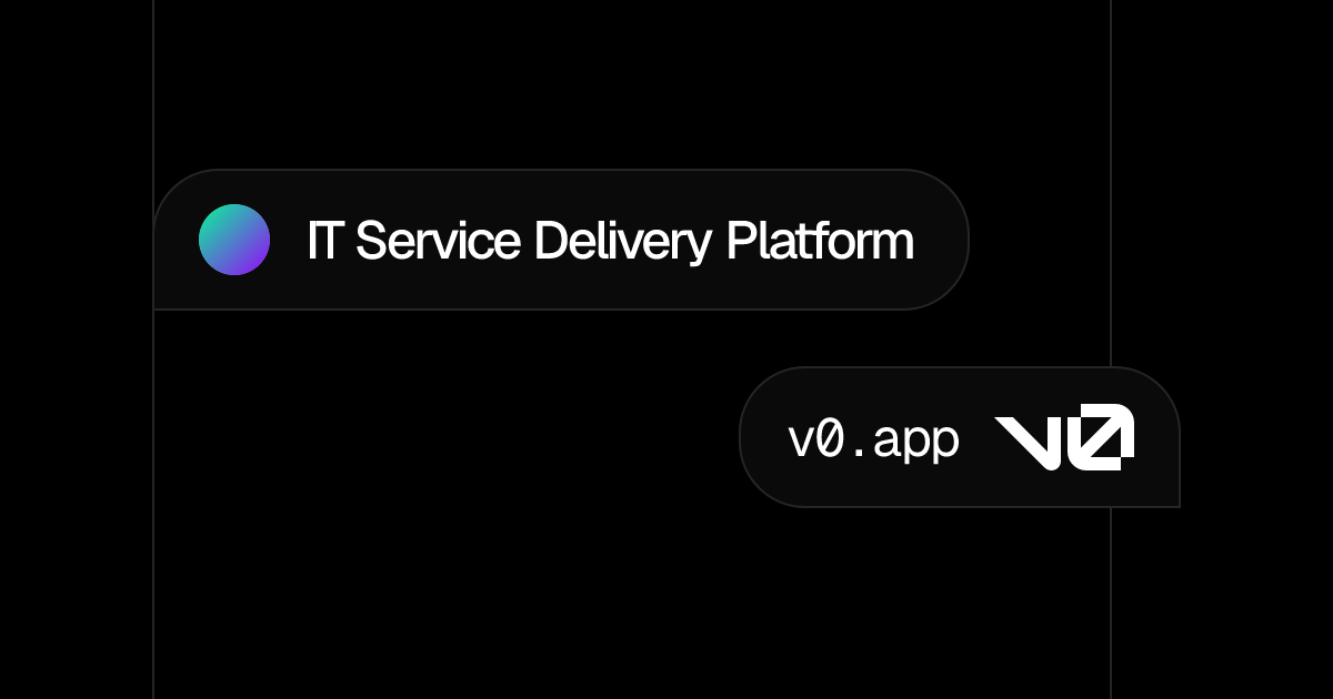 IT Service Delivery Platform - v0 by Vercel