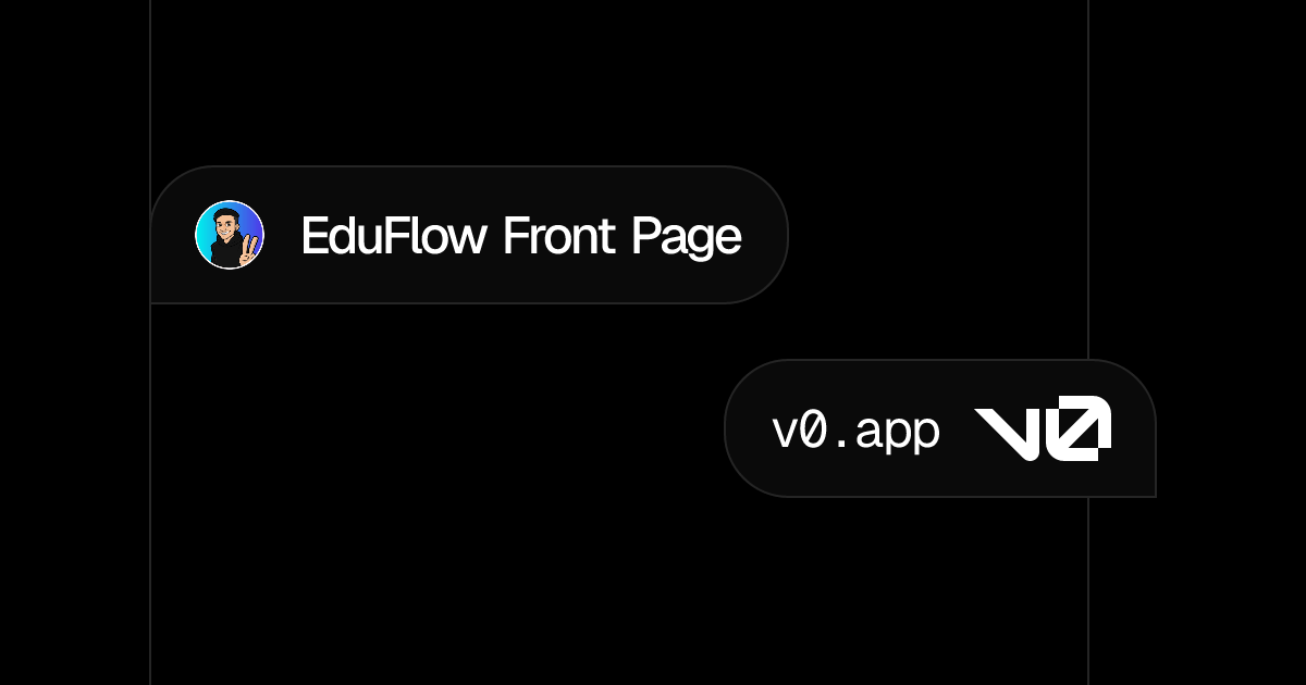 EduFlow Front Page - v0 by Vercel