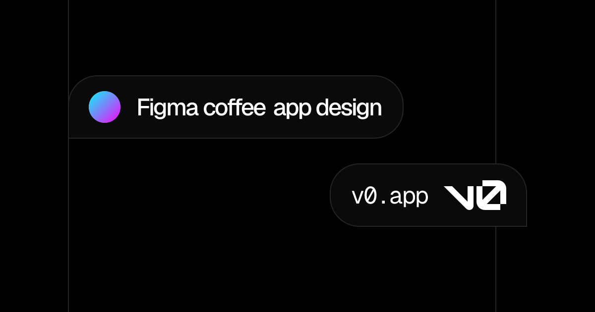 Figma coffee app design - v0 by Vercel