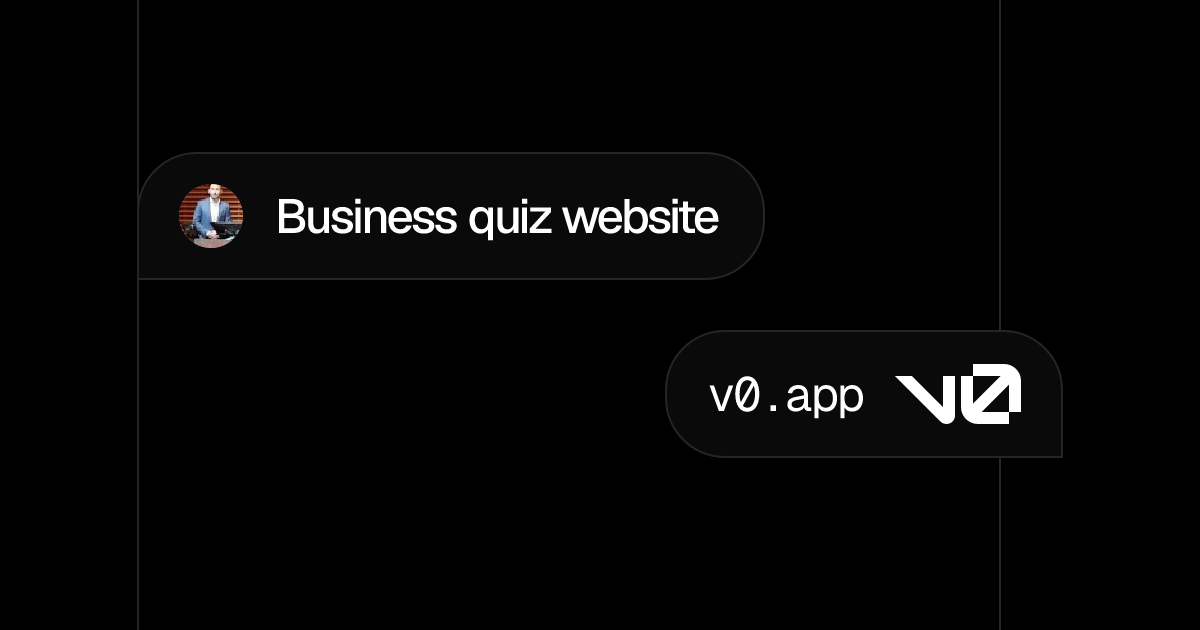Business quiz website - v0 by Vercel