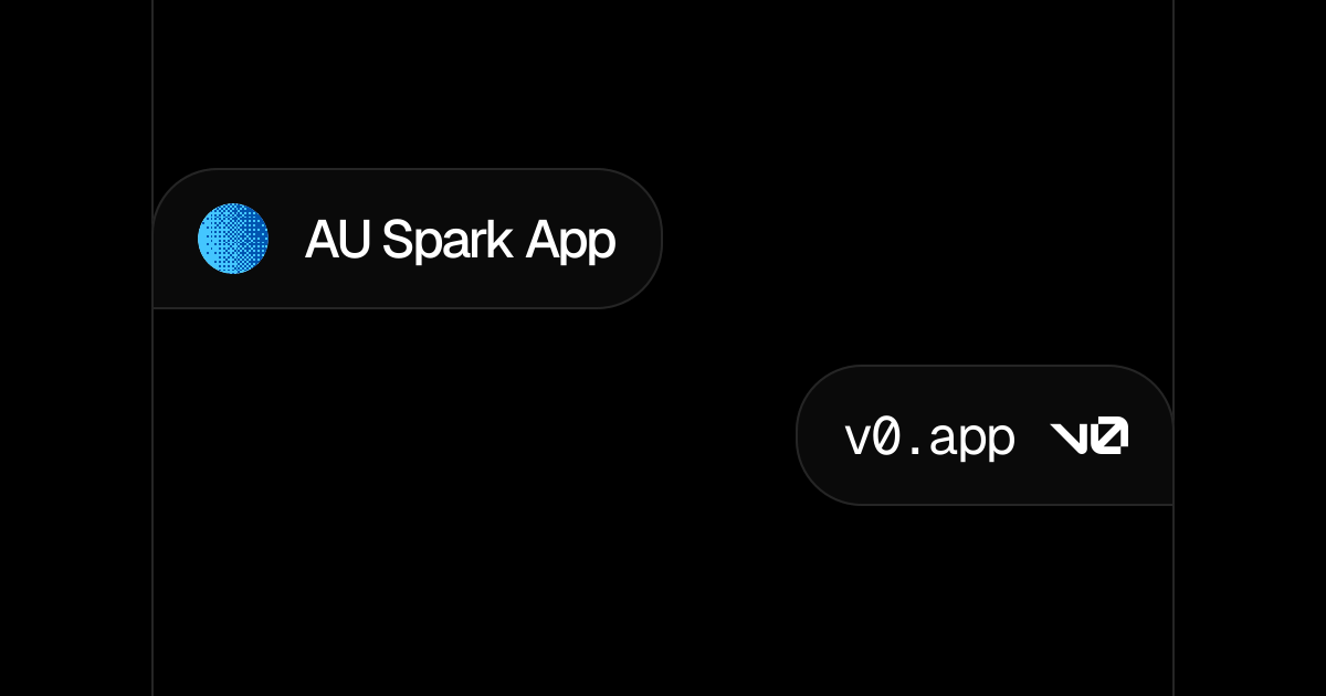 AU Spark App - v0 by Vercel