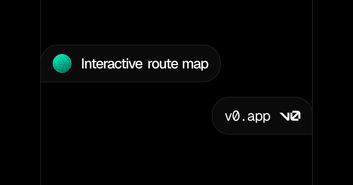 Interactive route map - v0 by Vercel