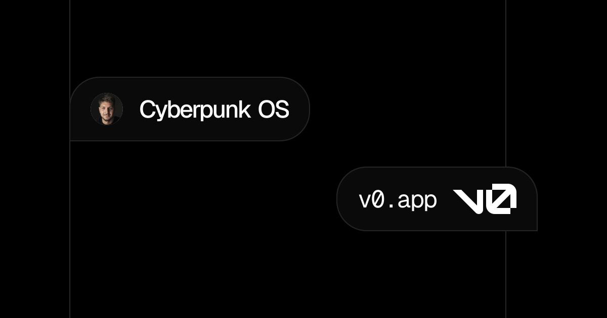 Cyberpunk OS - v0 by Vercel