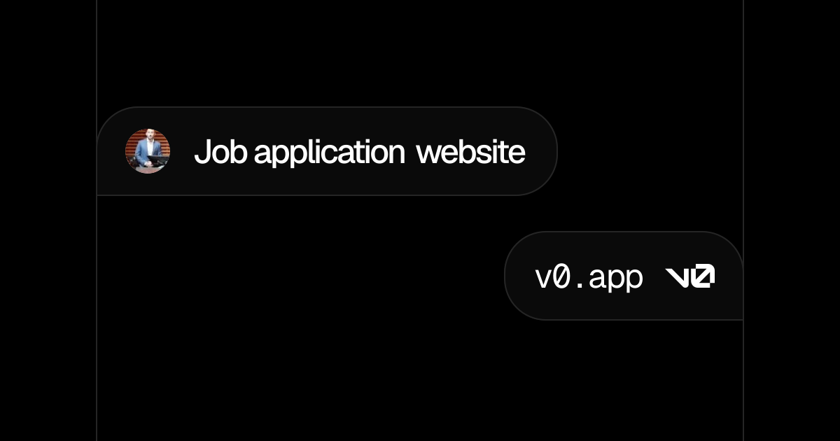 Job application website - v0 by Vercel