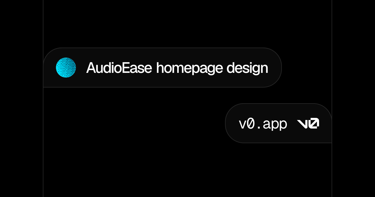 AudioEase homepage design - v0 by Vercel