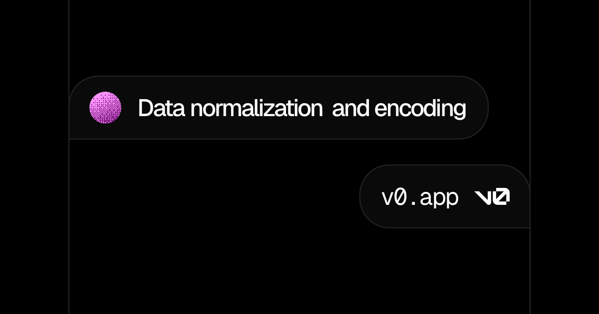 Data Normalization And Encoding V0 By Vercel 3499