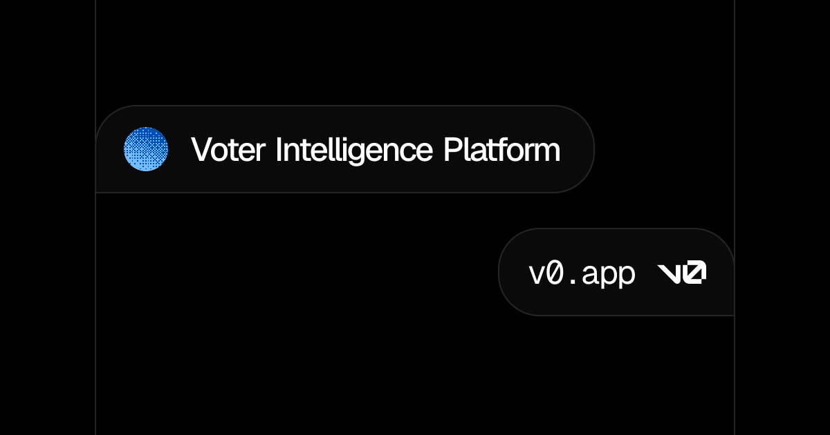 Voter Intelligence Platform - v0 by Vercel