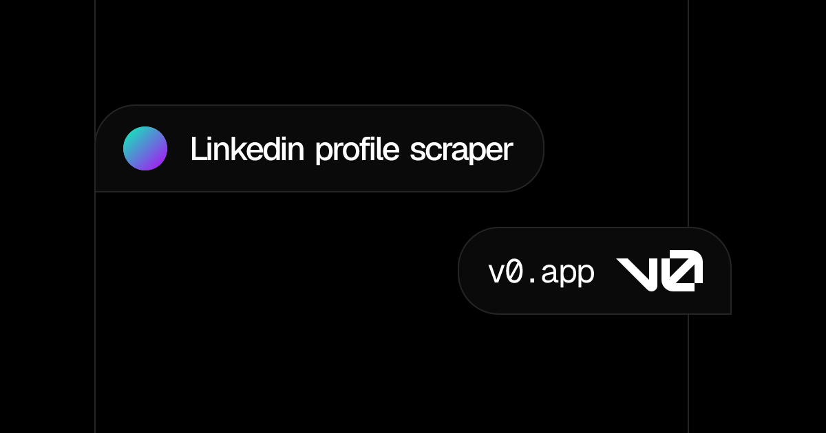 Linkedin profile scraper - v0 by Vercel