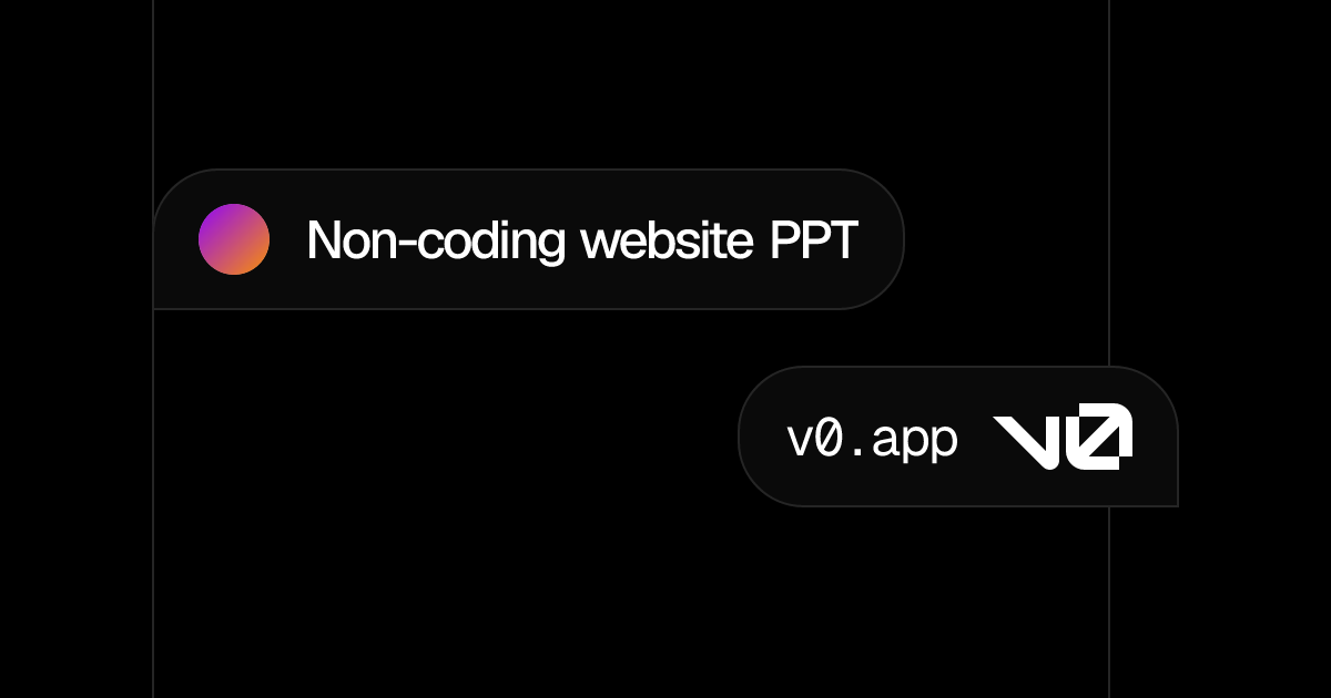 Non-coding website PPT - v0 by Vercel