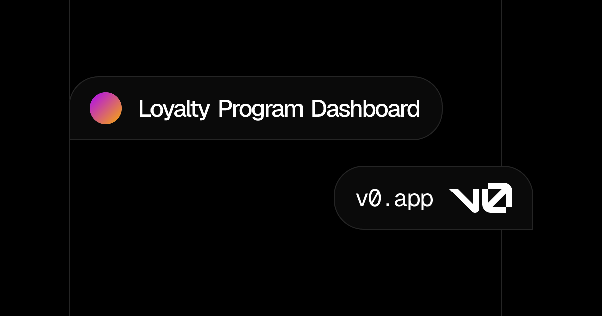 Loyalty Program Dashboard - v0 by Vercel