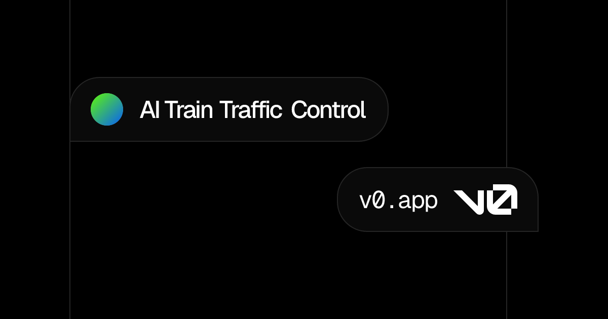 AI Train Traffic Control - v0 by Vercel