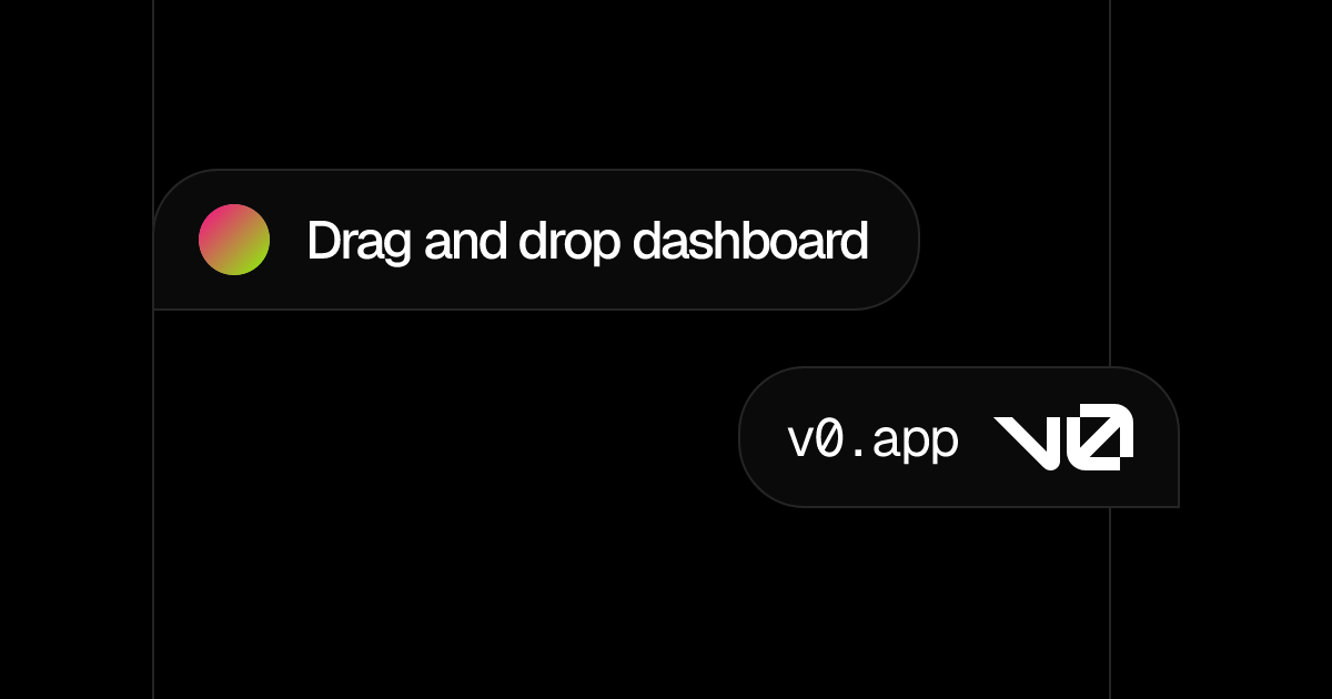 Drag and drop dashboard - v0 by Vercel