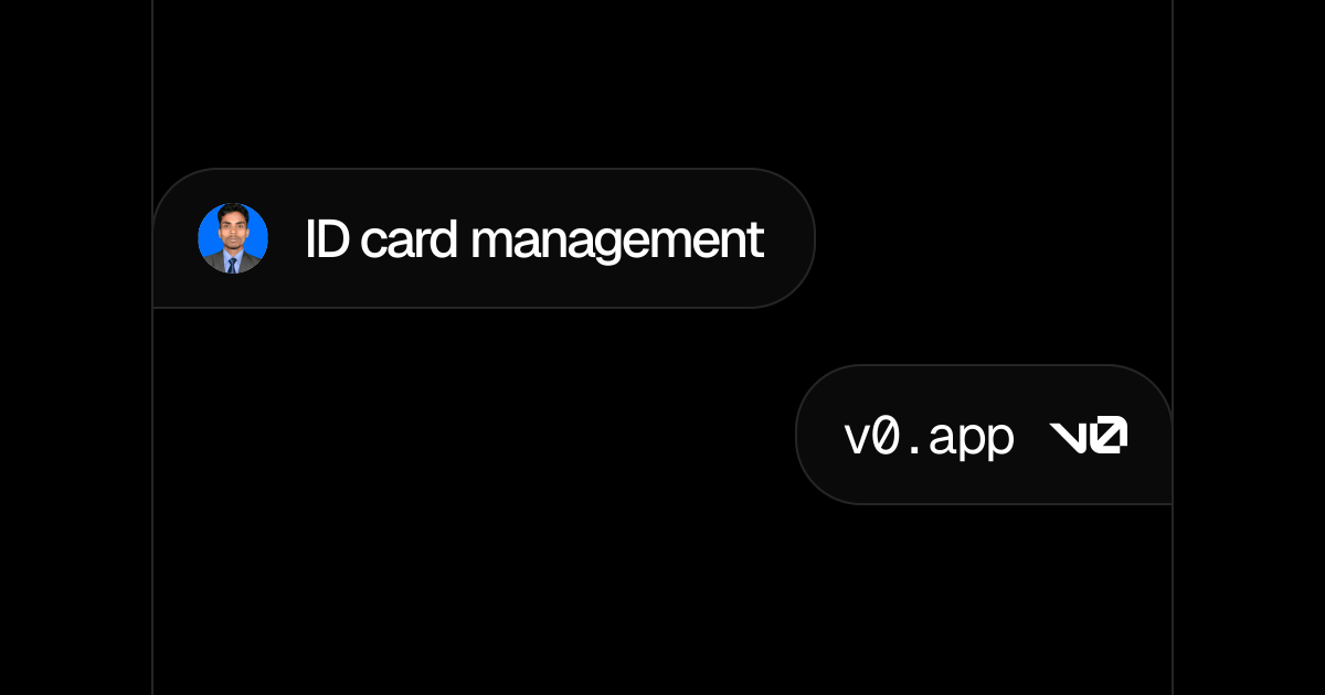 ID card management - v0 by Vercel
