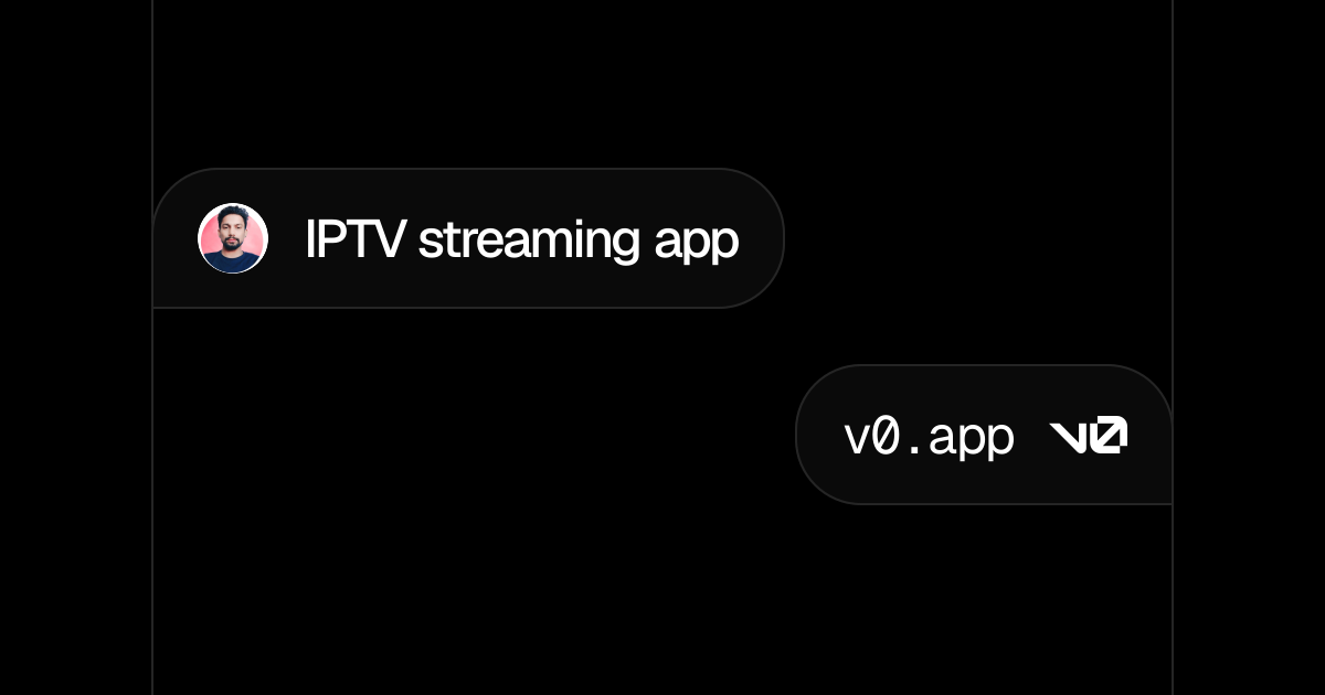 IPTV streaming app - v0 by Vercel