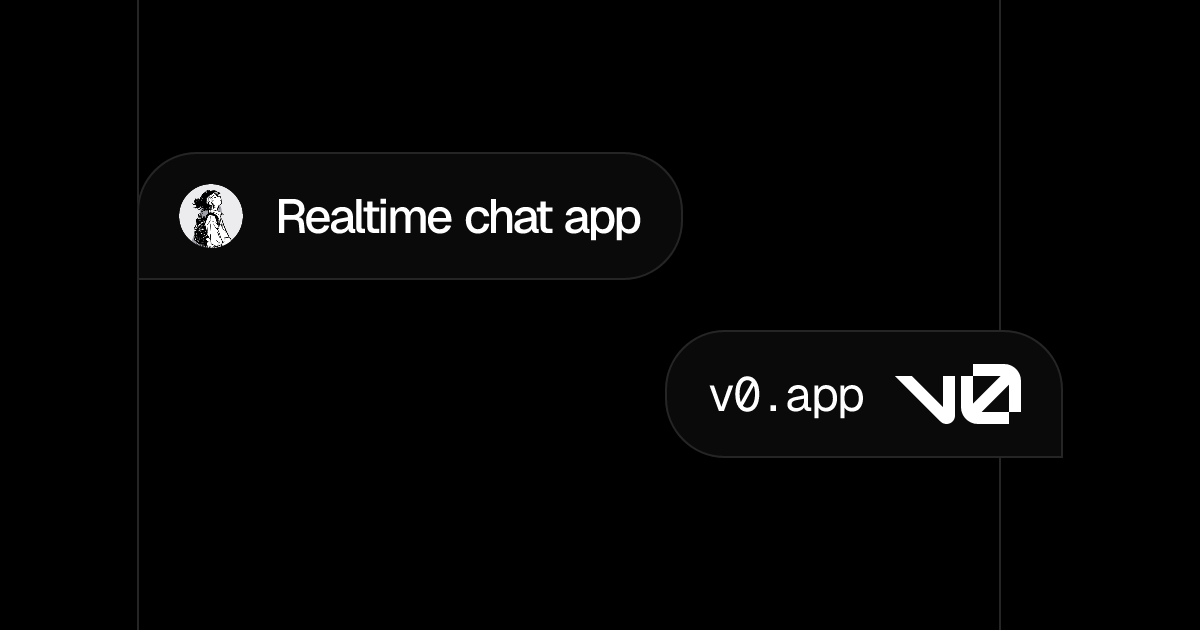 Realtime chat app - v0 by Vercel