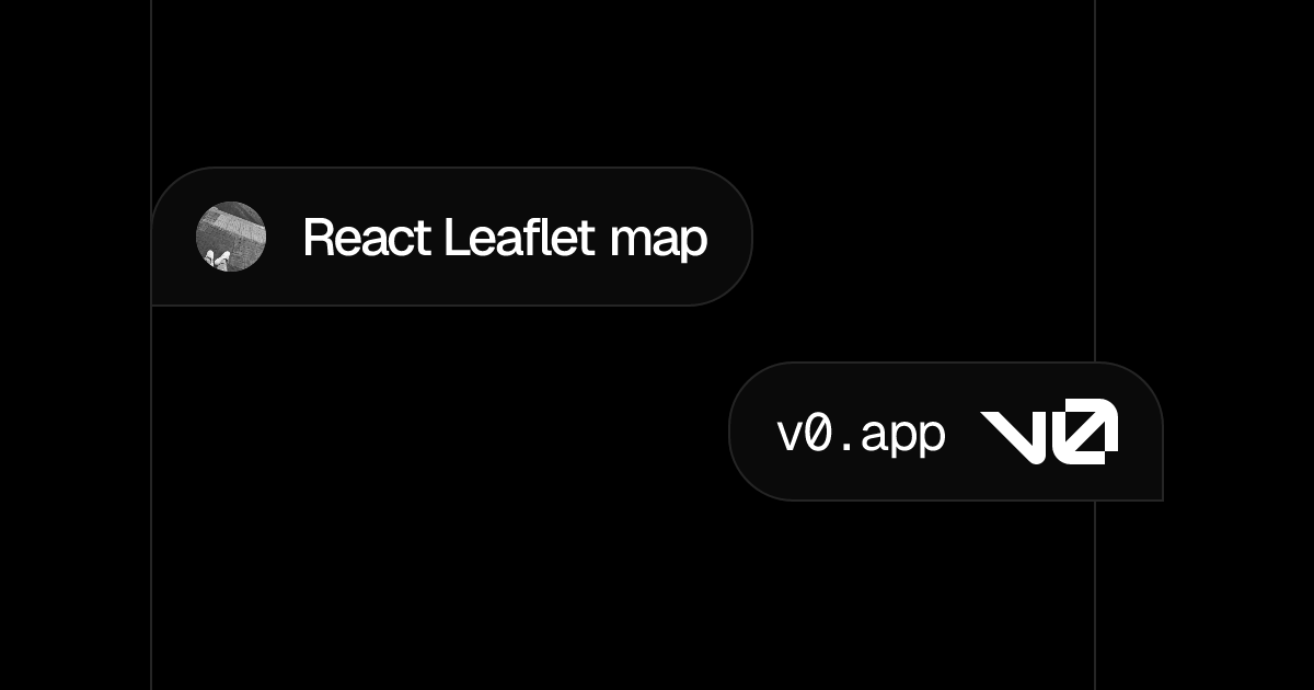 React Leaflet map - v0 by Vercel