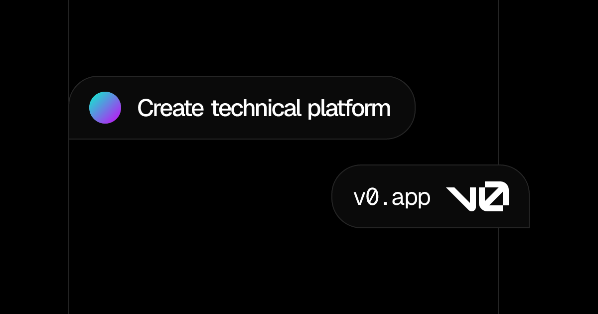 Create technical platform - v0 by Vercel