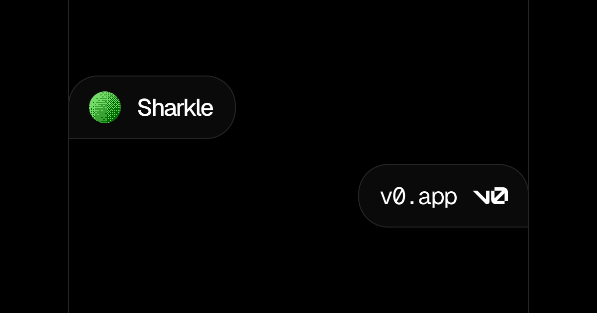 Sharkle - v0 by Vercel