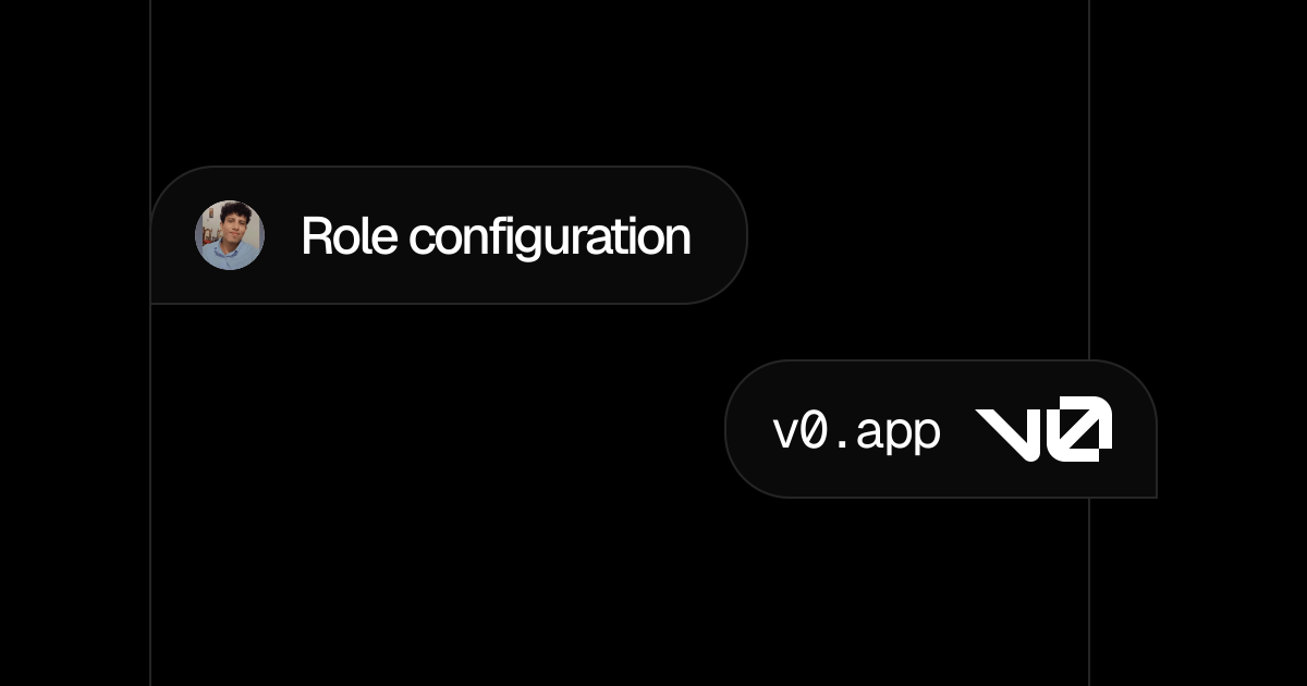 Role configuration - v0 by Vercel