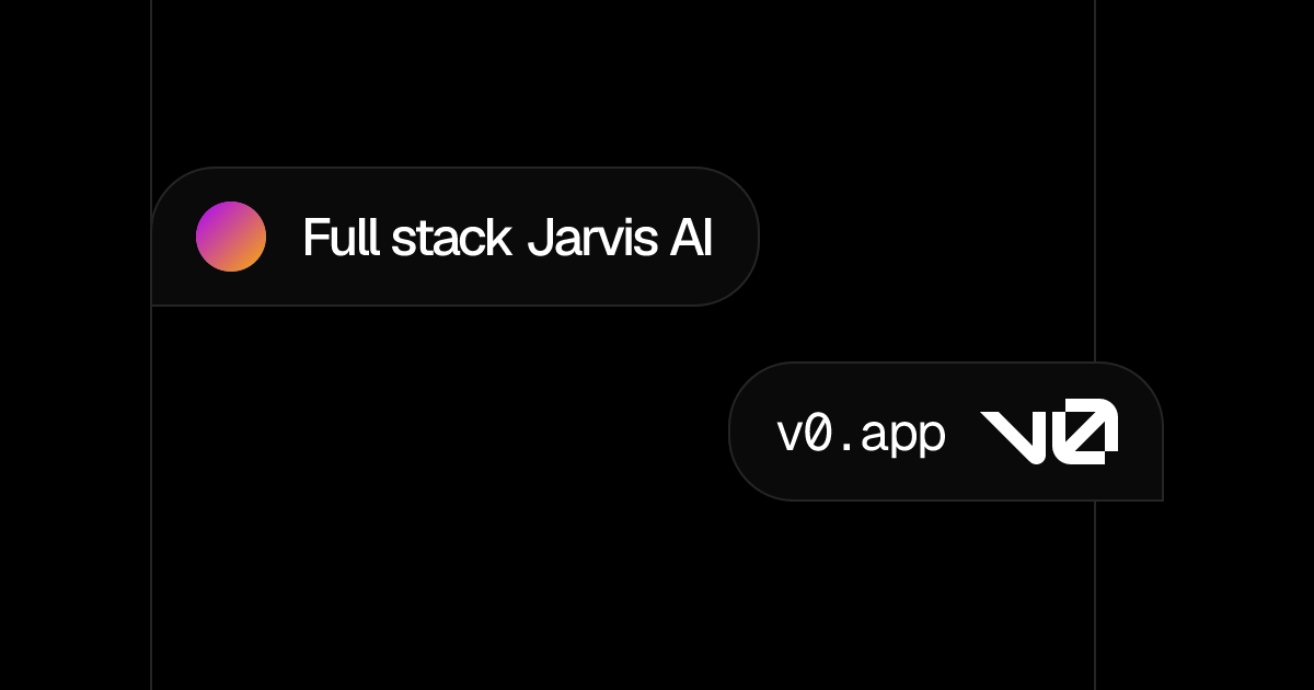 Full stack Jarvis AI - v0 by Vercel