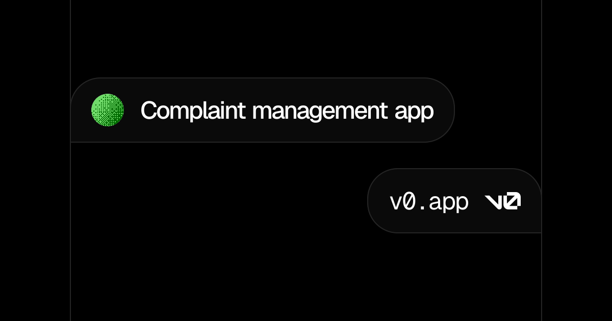 Complaint management app - v0 by Vercel
