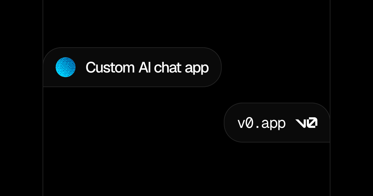 Custom AI chat app - v0 by Vercel