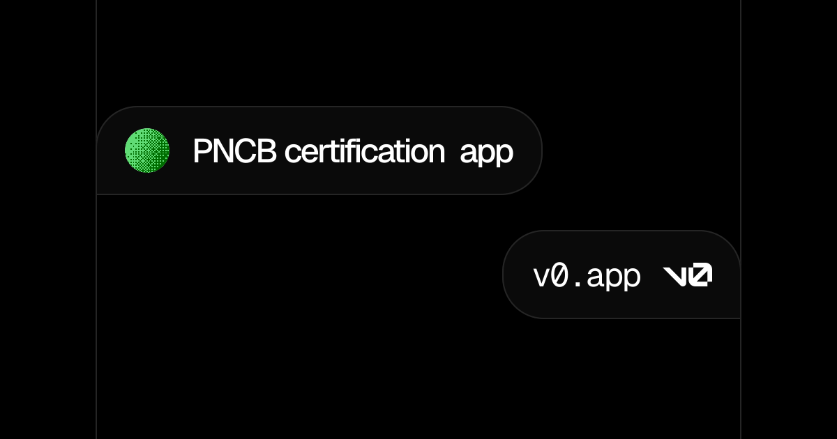 PNCB certification app - v0 by Vercel