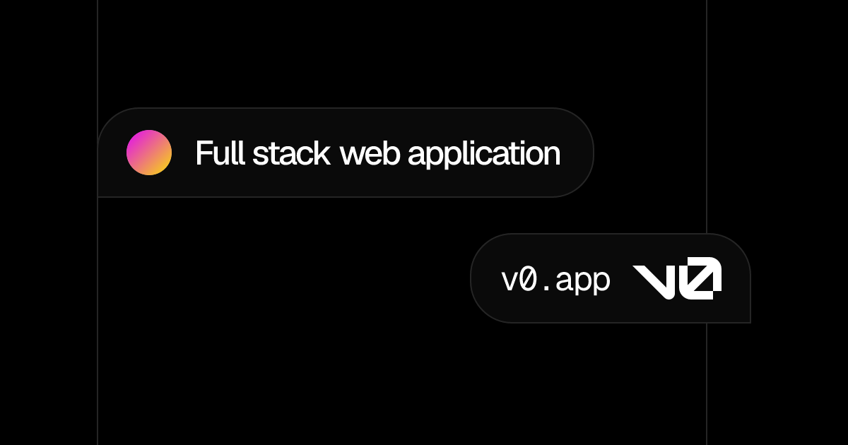 Full stack web application - v0 by Vercel