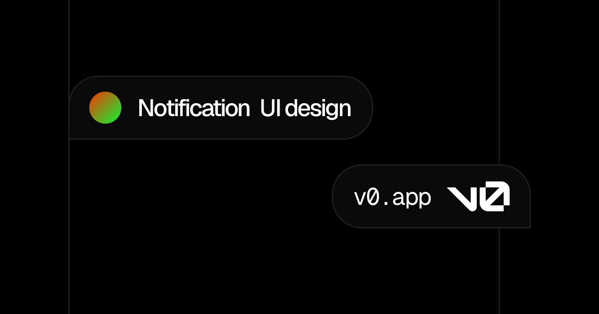 Notification UI design - v0 by Vercel