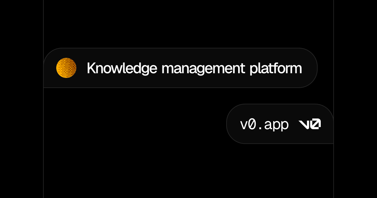Knowledge management platform - v0 by Vercel