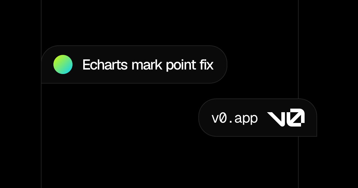 Echarts mark point fix - v0 by Vercel