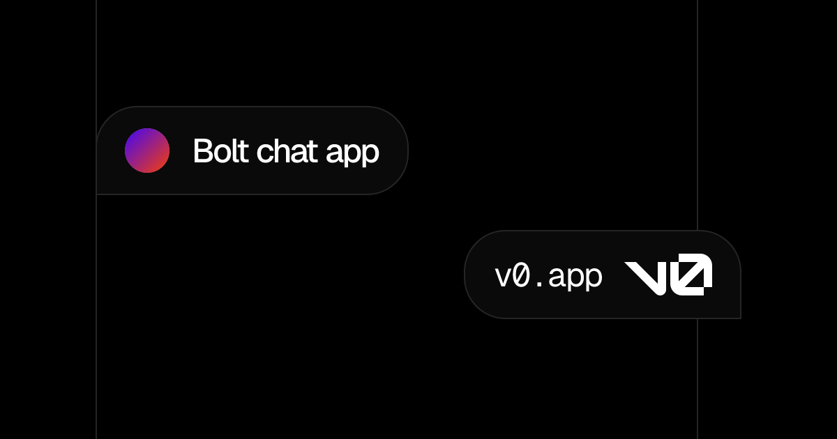 Bolt chat app - v0 by Vercel
