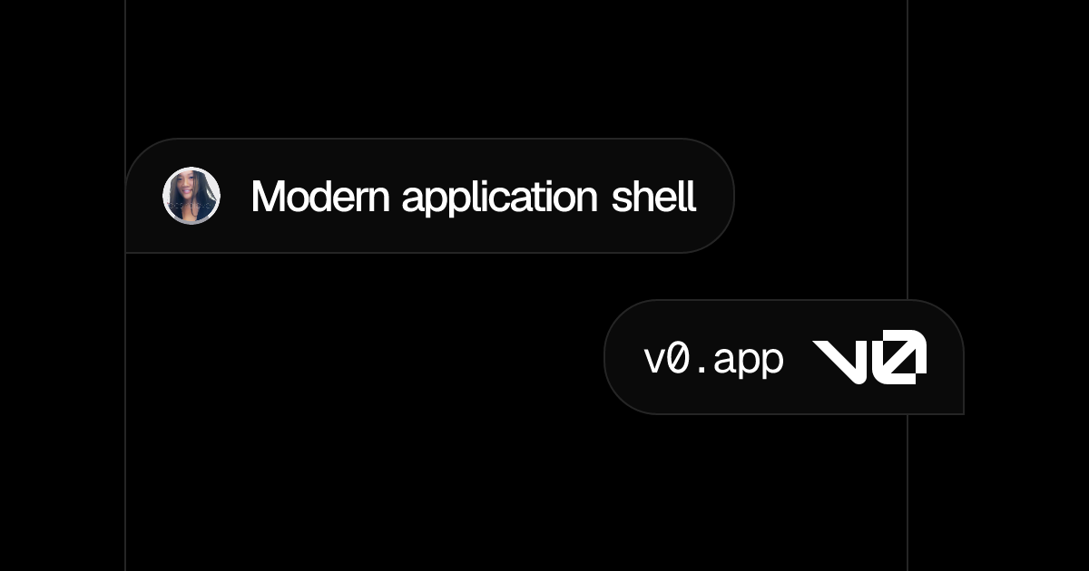 Modern application shell - v0 by Vercel