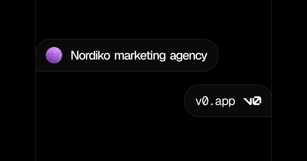 Nordiko marketing agency - v0 by Vercel