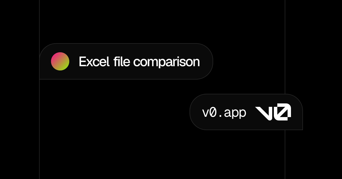 Excel file comparison - v0 by Vercel