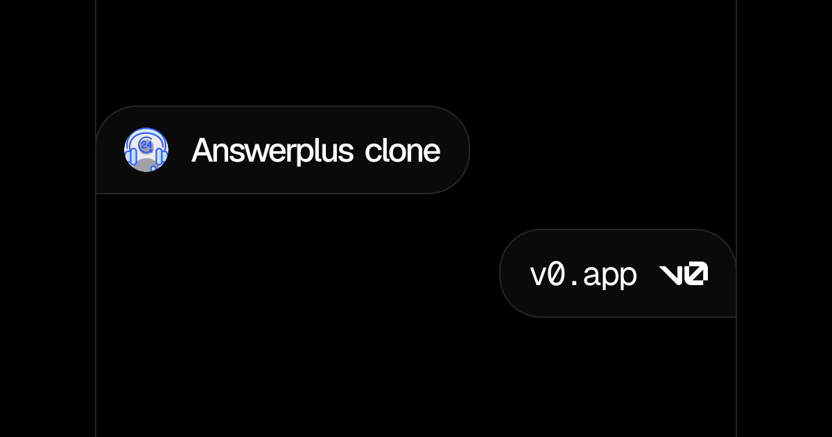 Answerplus clone - v0 by Vercel