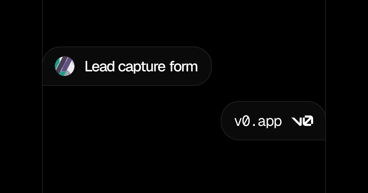 Lead capture form - v0 by Vercel